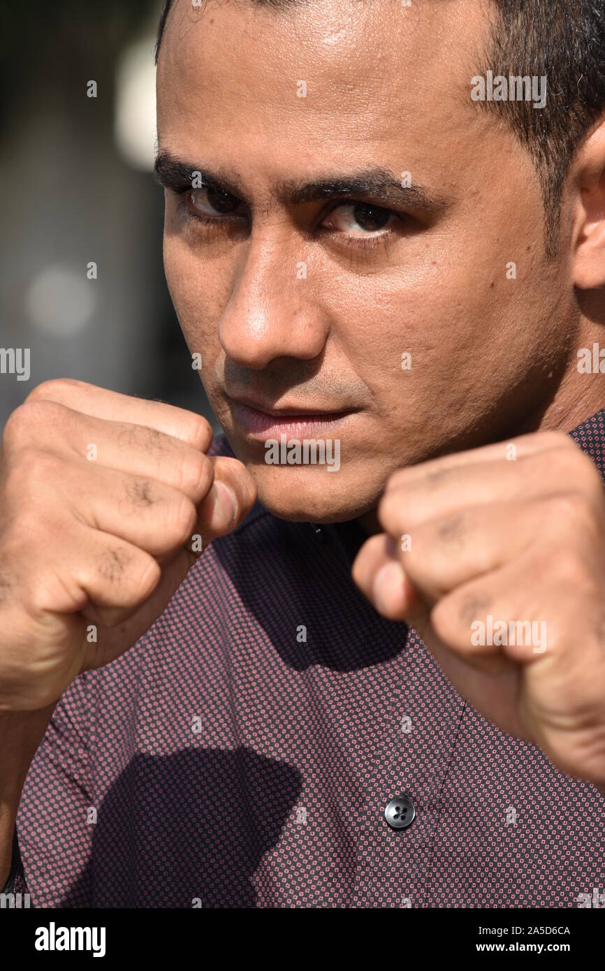 An Angry Middle Aged Adult Male Stock Photo - Alamy