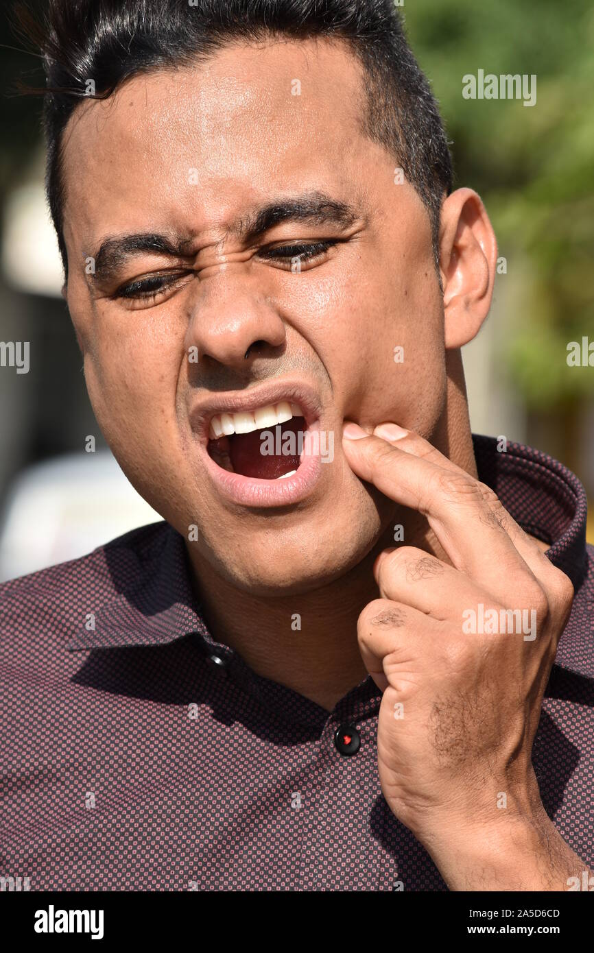Man With Toothache Stock Photo - Alamy
