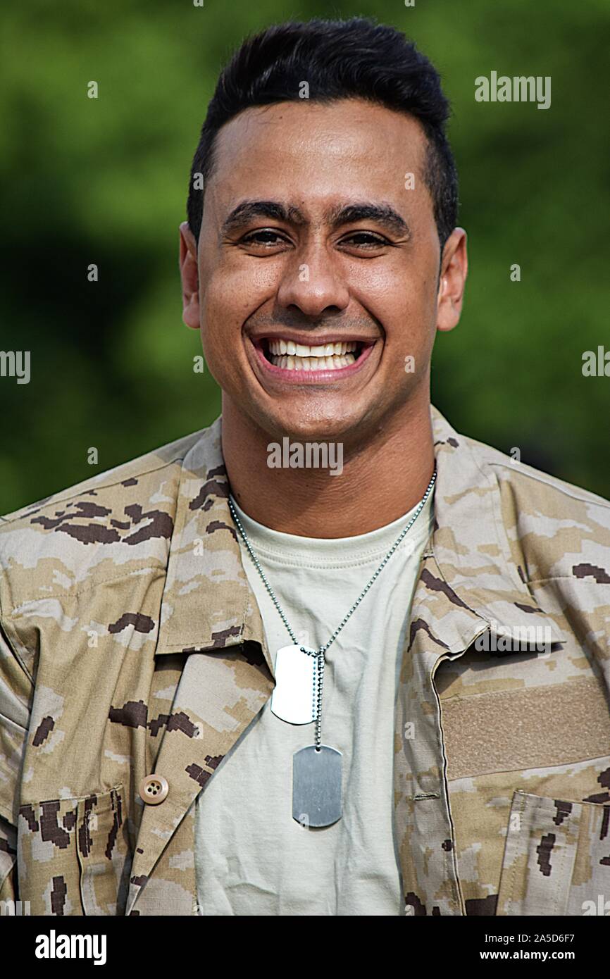 Smiling soldier hi-res stock photography and images - Alamy