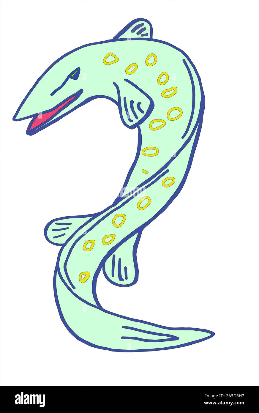 Prehistoric Fish Drawing