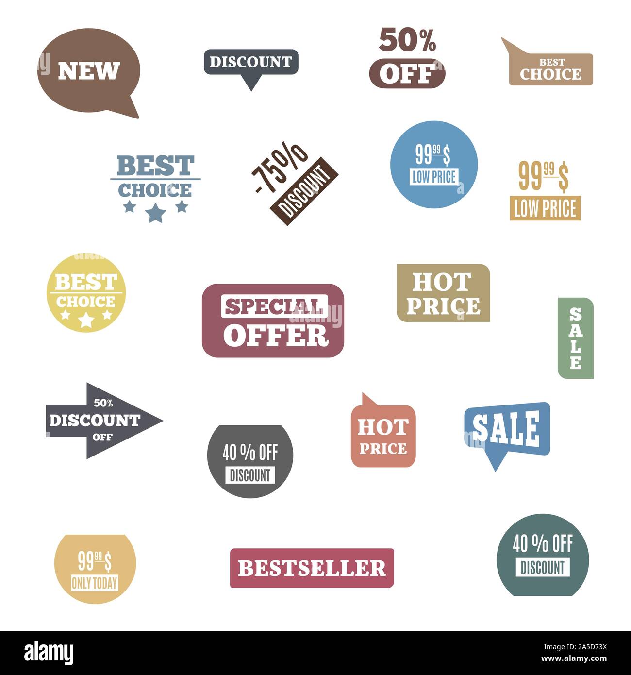 Premium quality labels for shopping, e-commerce, product, social media ...