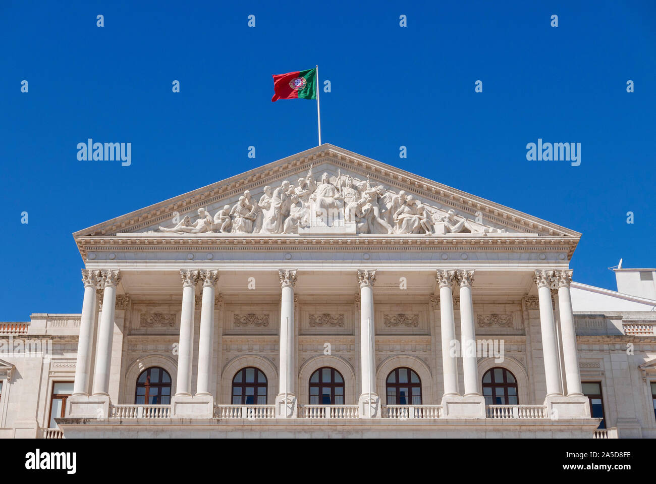 The Portuguese Parliament building Assembleia da República aka São ...