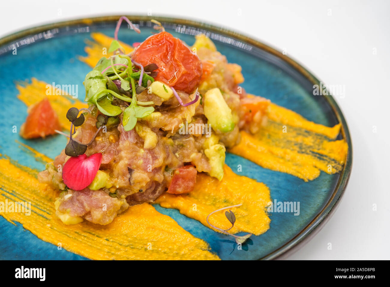 Seafood gourmet top view hi-res stock photography and images - Alamy