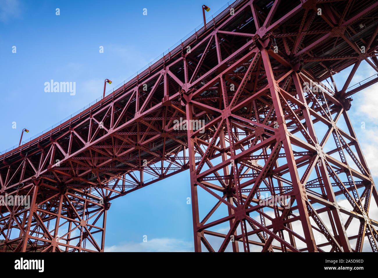 Structure under Golden Gate bridge of San Francisco, California, USA ...