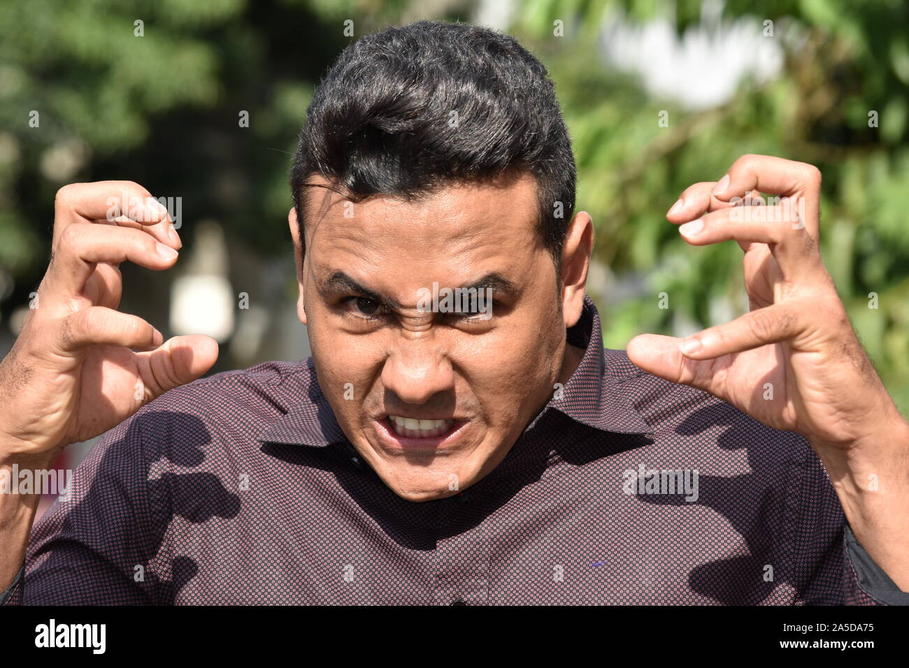 Middle Aged Man Under Stress Stock Photo - Alamy