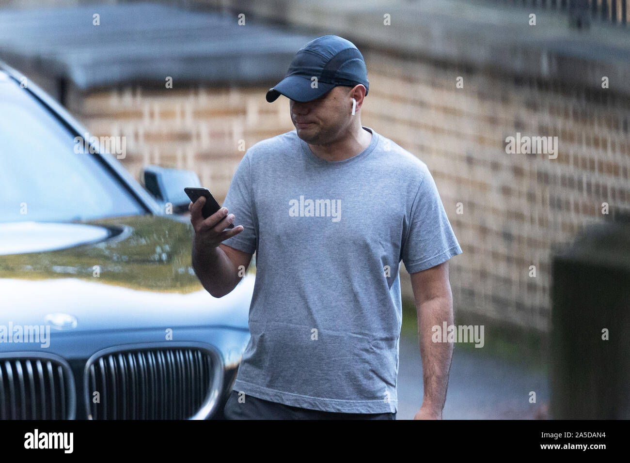 Chancellor of the Exchequer Sajid Javid arrives at the back of Downing ...