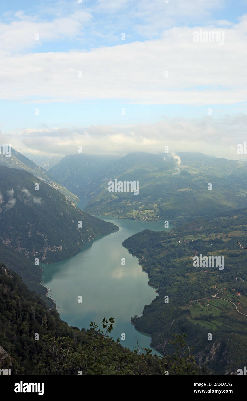 viewpoint Banjska stena Tara mountain in morning landscape Stock Photo ...