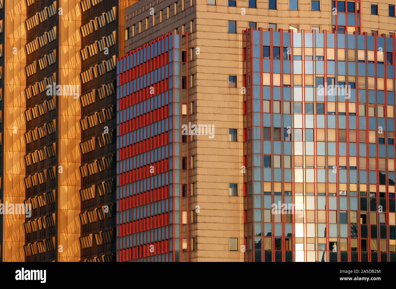 colorful modern building facade background in Vienna Stock Photo - Alamy