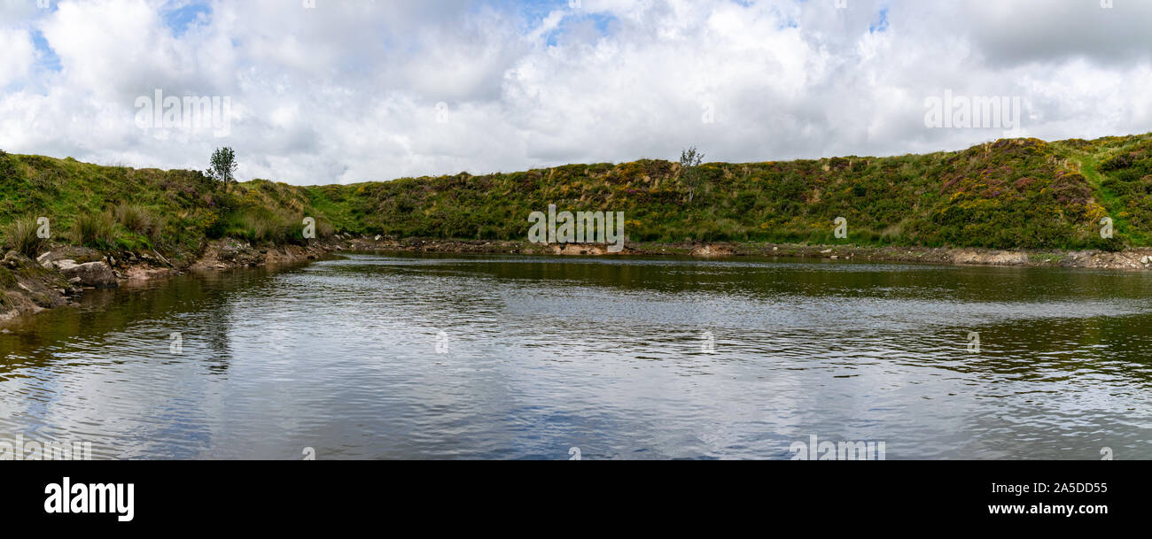 Crazywell Pool created by tin miner excavations near Princetown ...