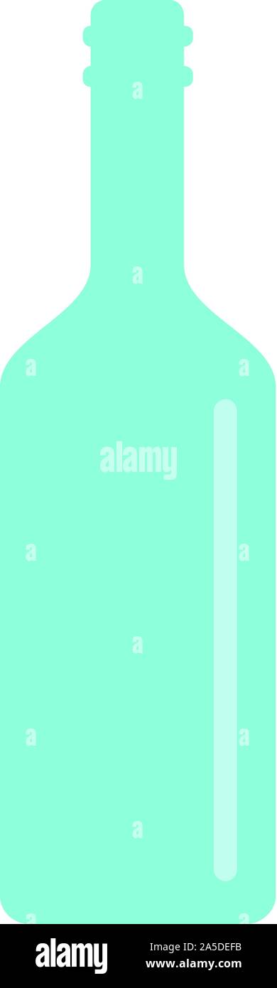 Empty bottle icon. Flat illustration of empty bottle vector icon for ...