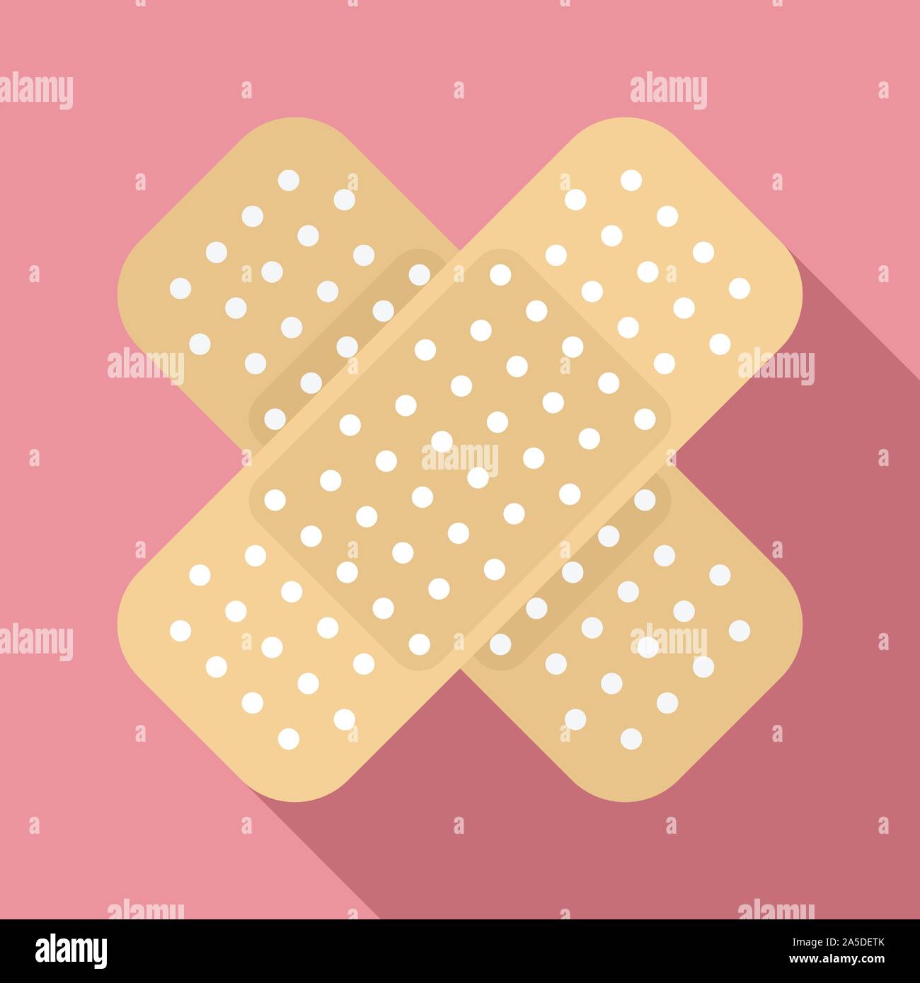 Cross plaster icon. Flat illustration of cross plaster vector icon for ...