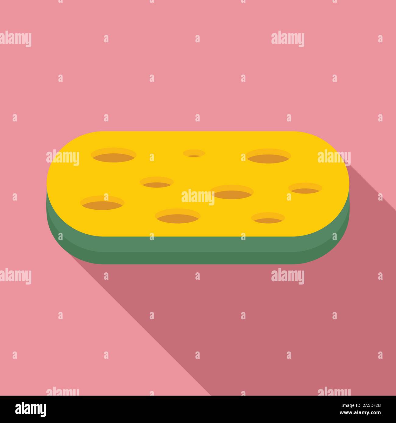 Wash sponge icon. Flat illustration of wash sponge vector icon for web ...