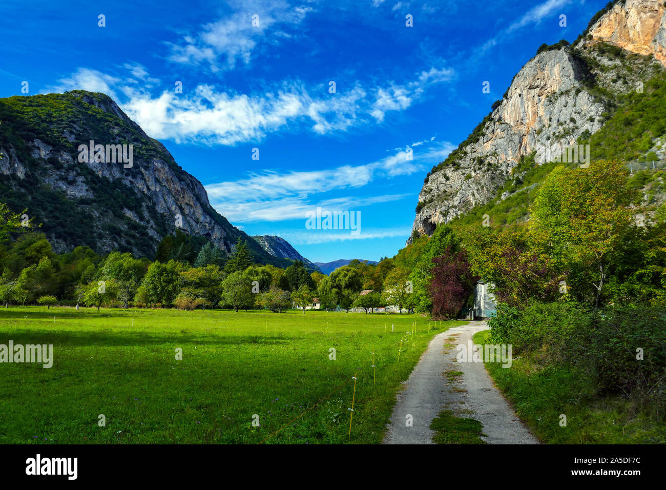 The Ariege Valley and surrounding Pyrenees mountains, Southern France ...