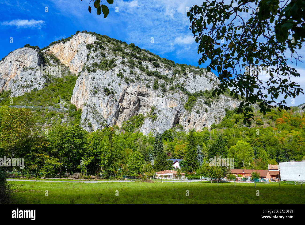 The Ariege Valley and surrounding Pyrenees mountains, Southern France ...