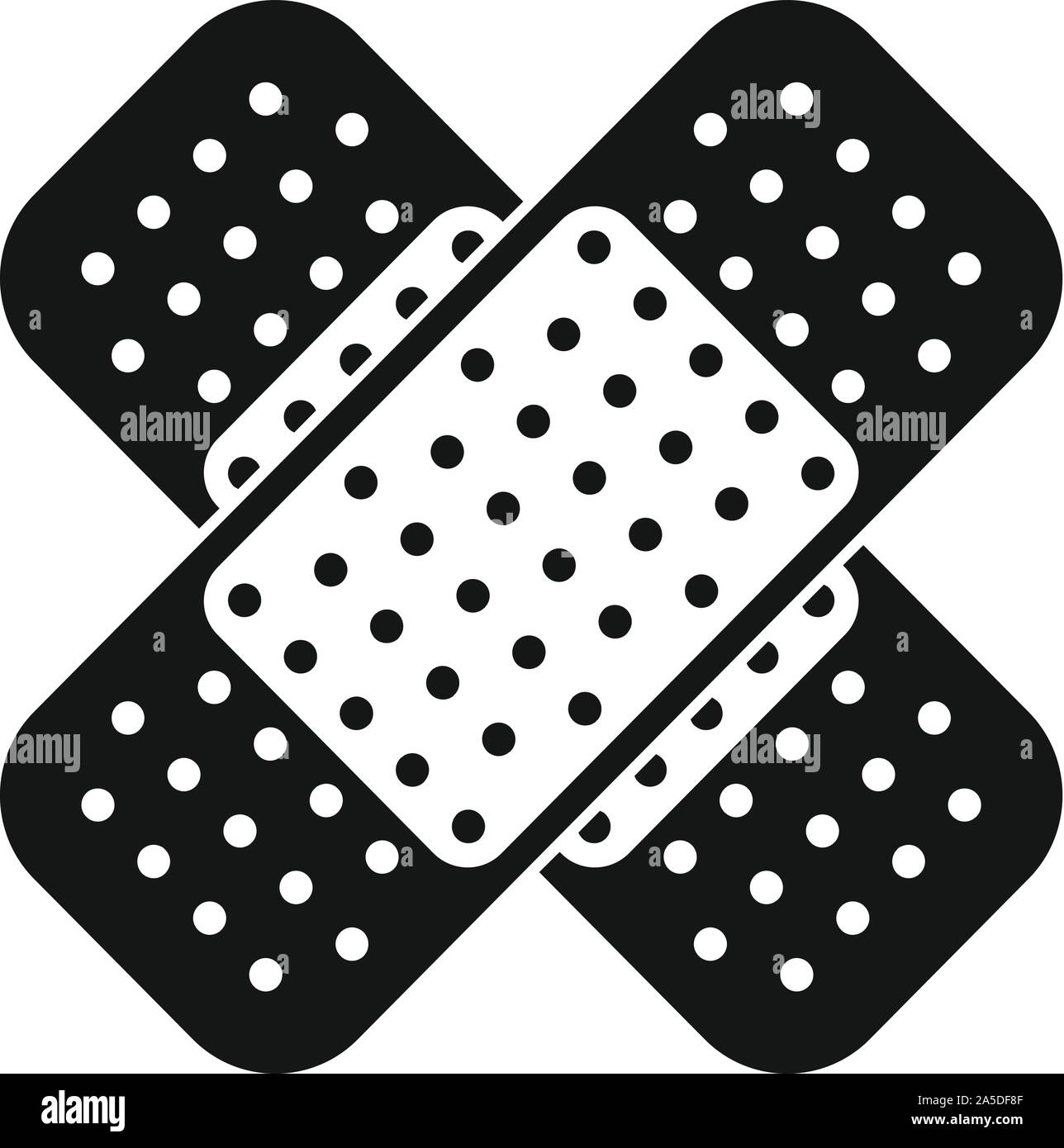 Cross plaster icon. Simple illustration of cross plaster vector icon ...