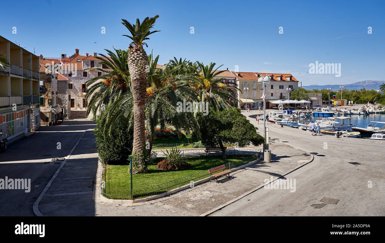 Supetar, Brac harbour, Croatia Stock Photo - Alamy