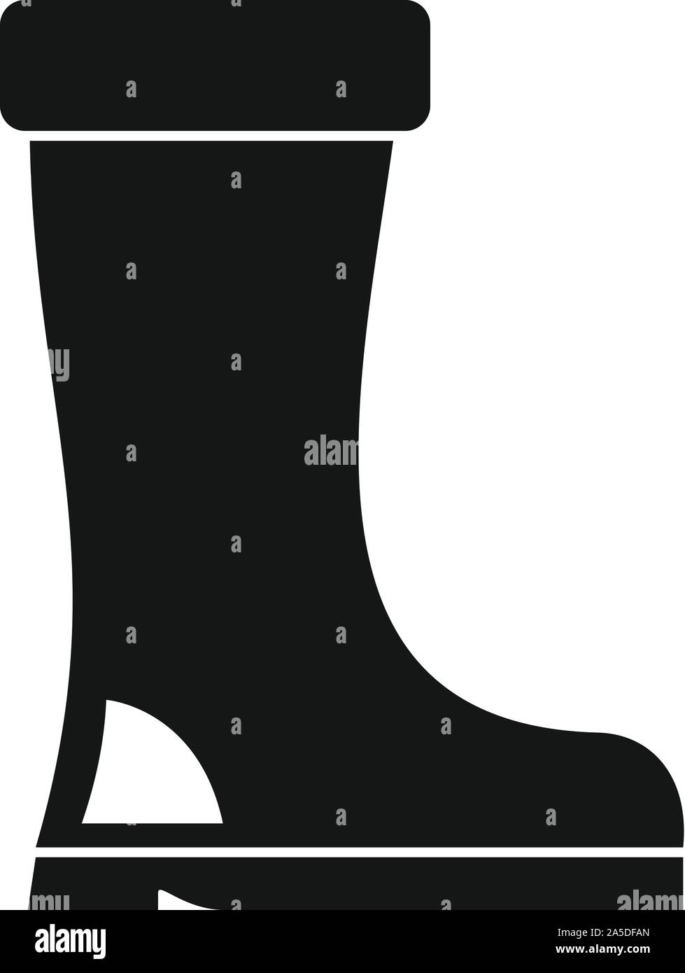 Rubber boot icon. Simple illustration of rubber boot vector icon for ...