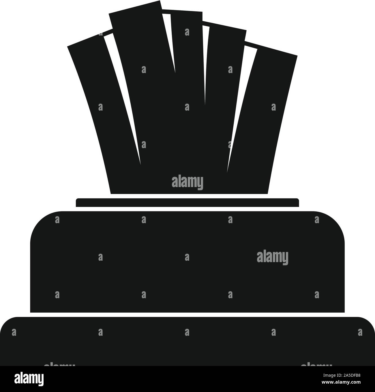 Napkin icon. Simple illustration of napkin vector icon for web design ...