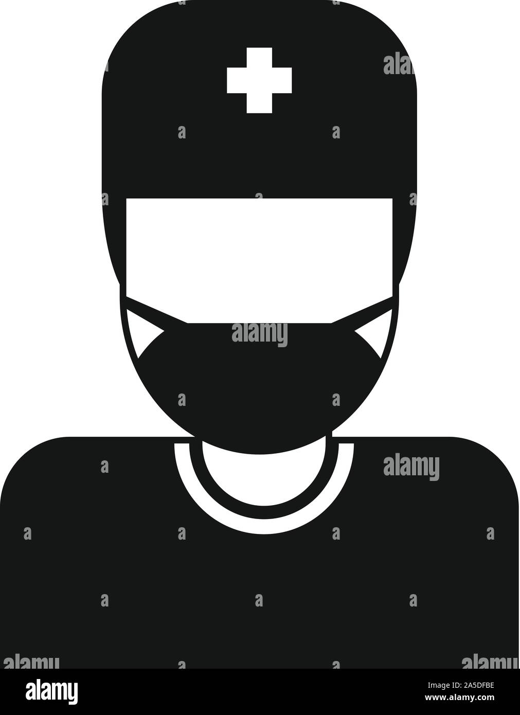 Doctor icon. Simple illustration of doctor vector icon for web design ...