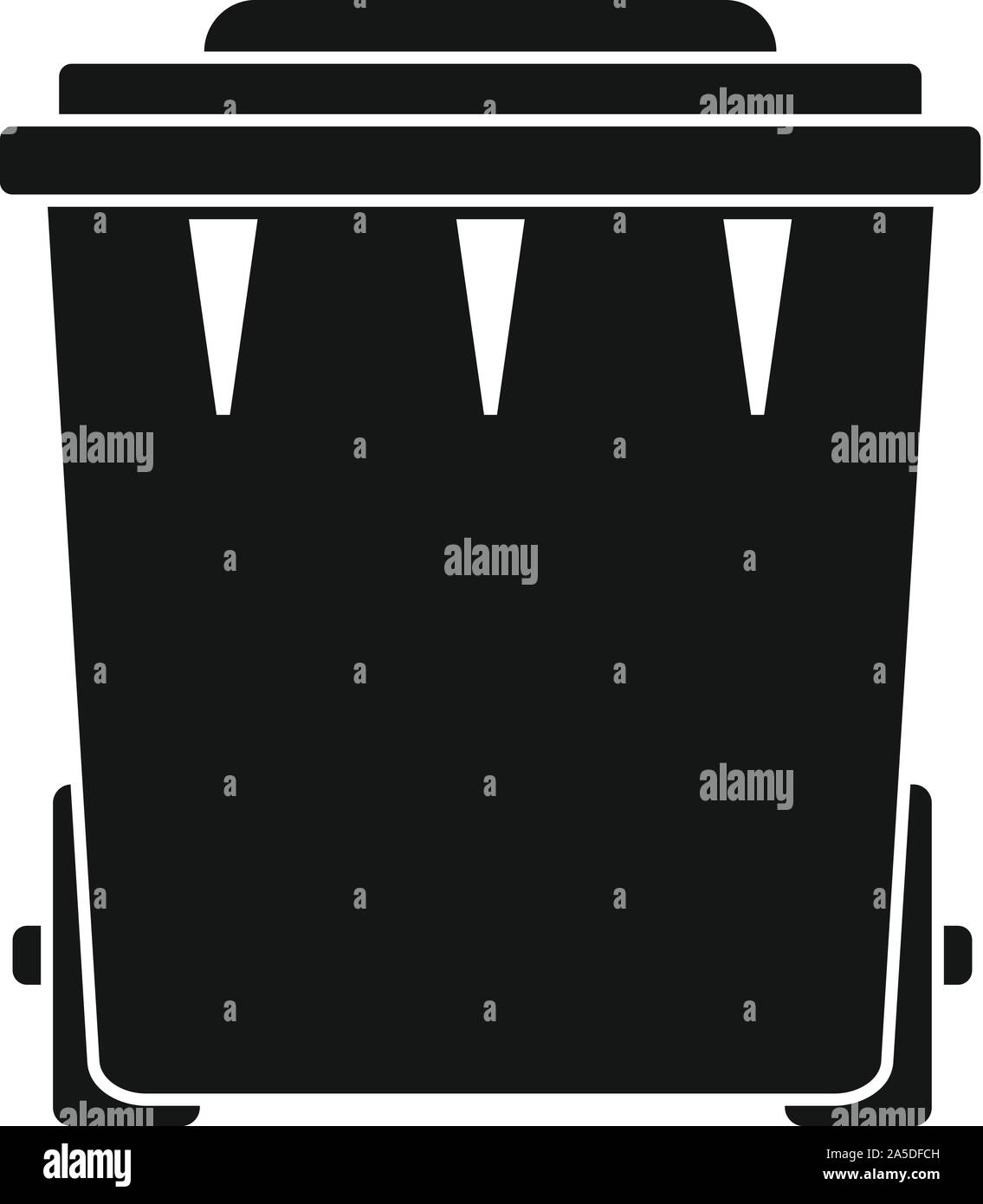 Plastic garbage icon. Simple illustration of plastic garbage vector ...