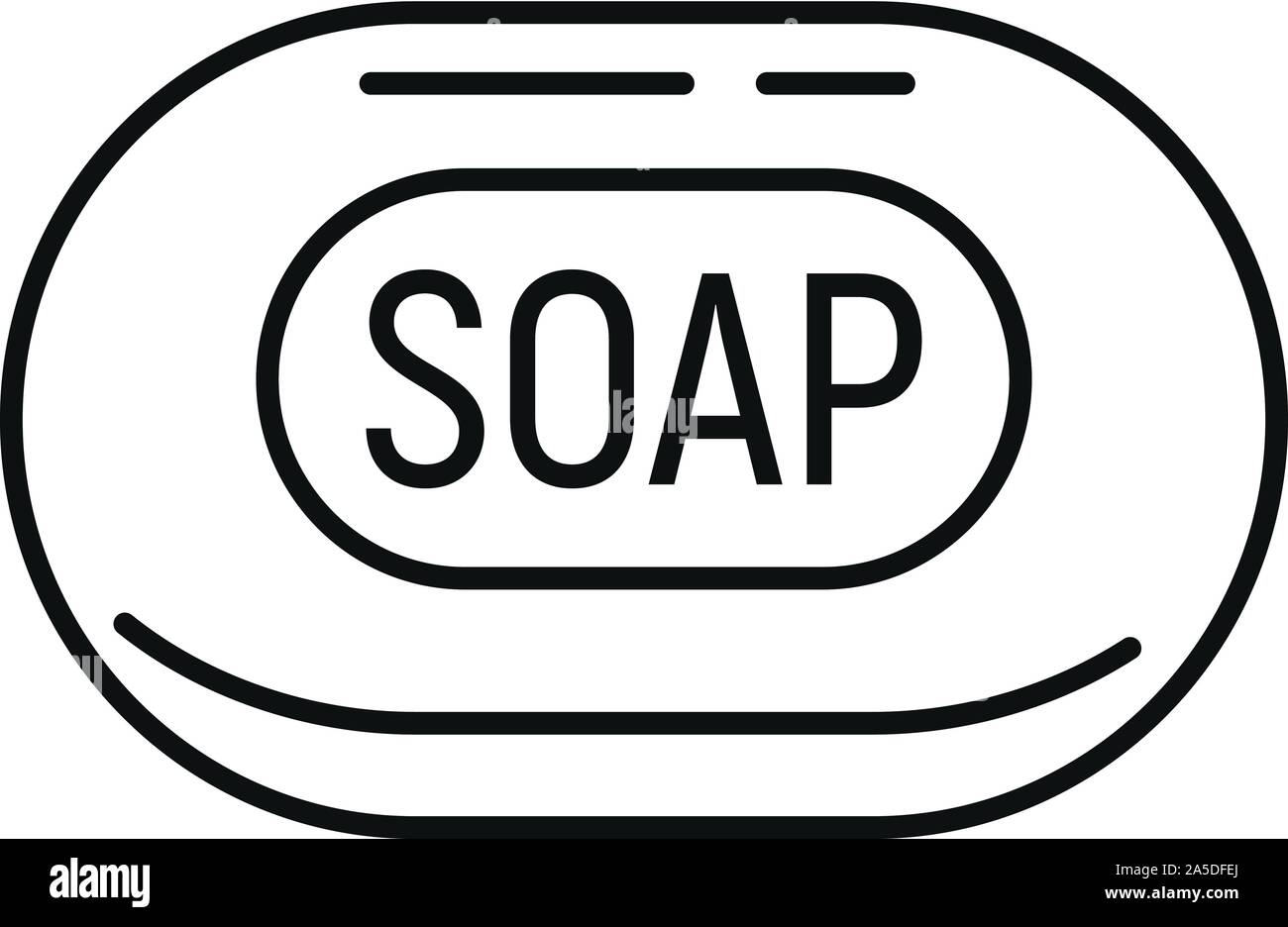 Soap icon. Outline soap vector icon for web design isolated on white ...