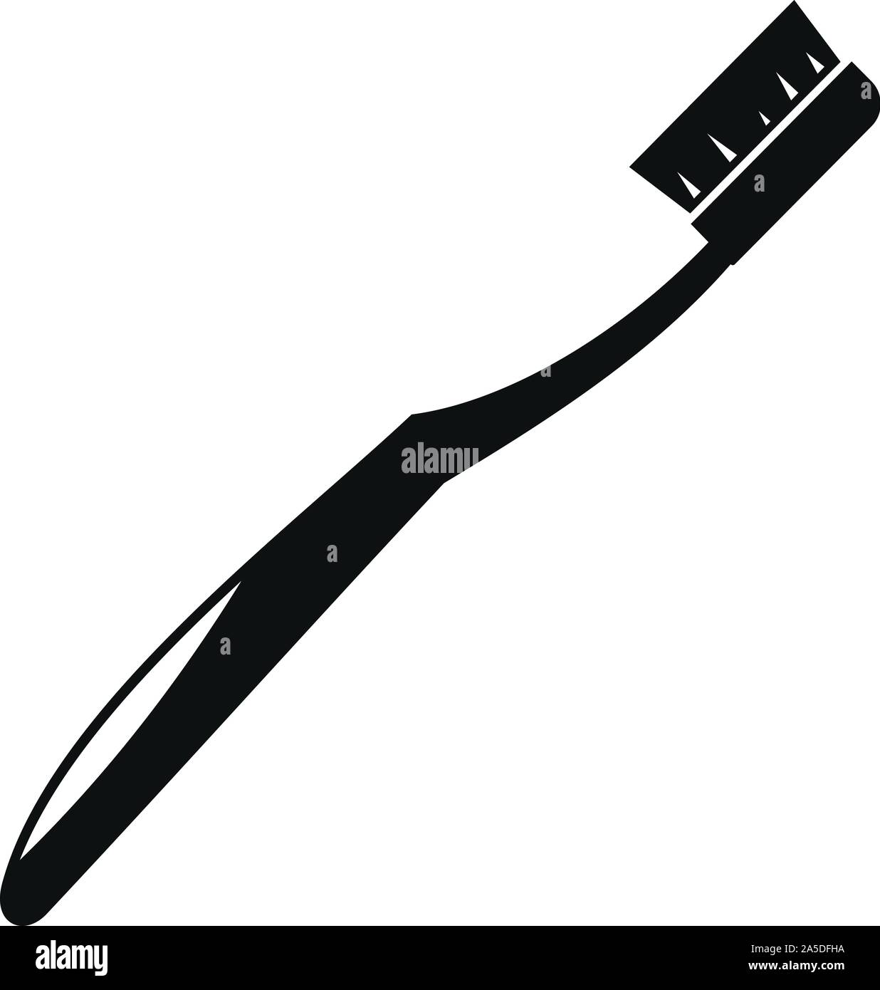 Toothbrush icon. Simple illustration of toothbrush vector icon for web ...