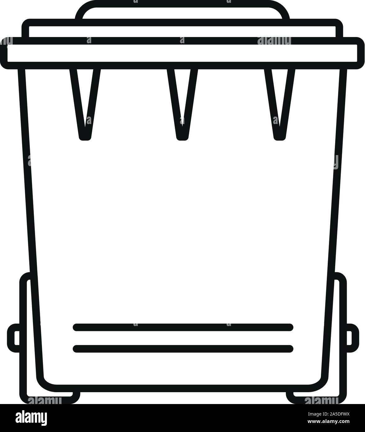 Plastic garbage icon. Outline plastic garbage vector icon for web ...