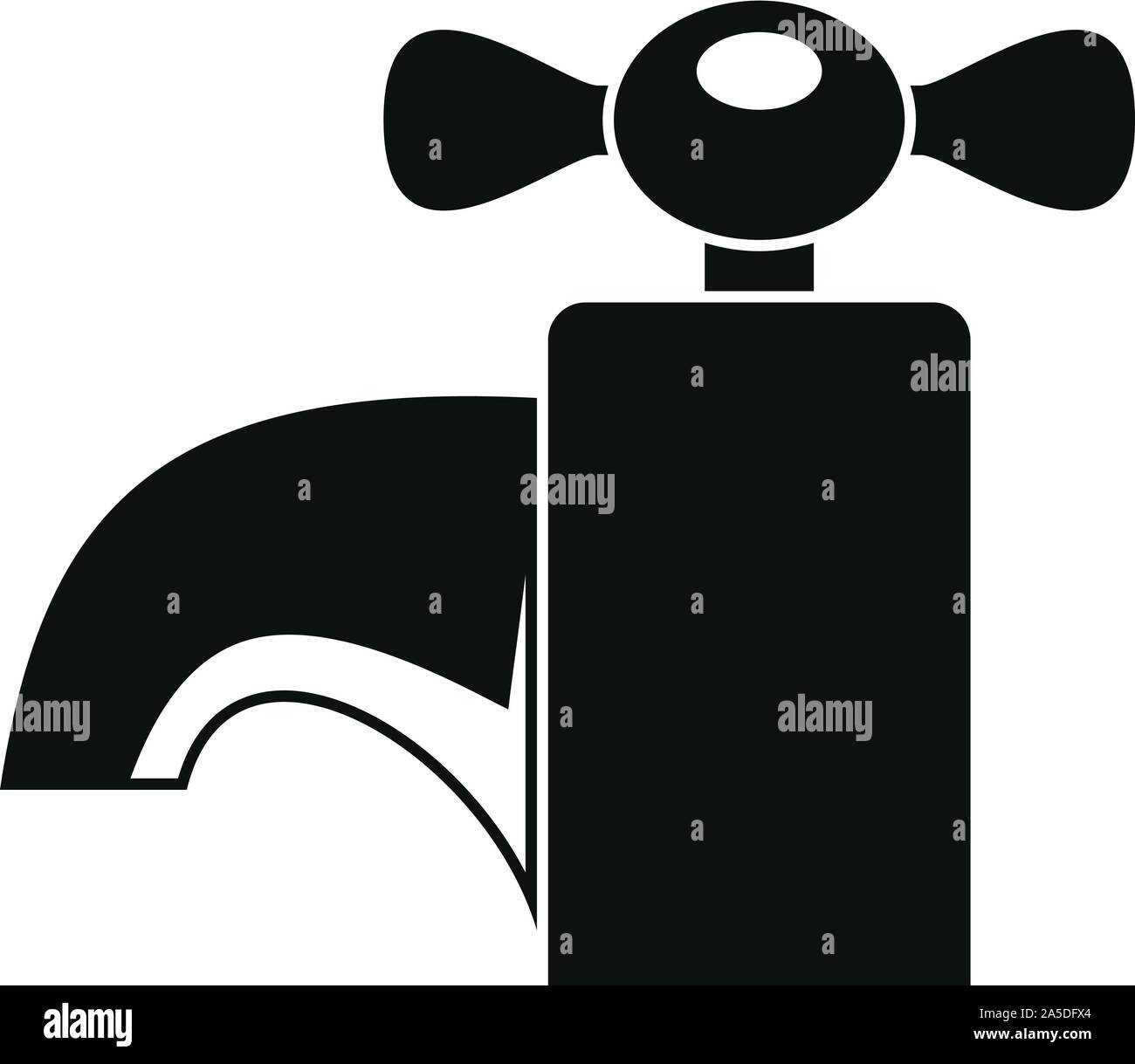 Modern faucet icon. Simple illustration of modern faucet vector icon ...