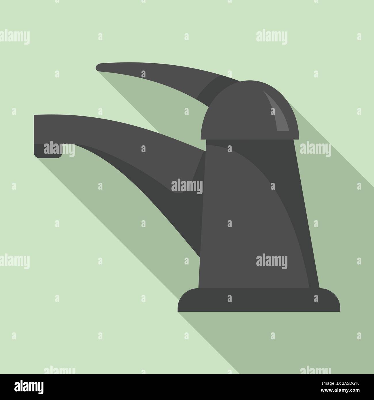 Clean water tap icon. Flat illustration of clean water tap vector icon ...