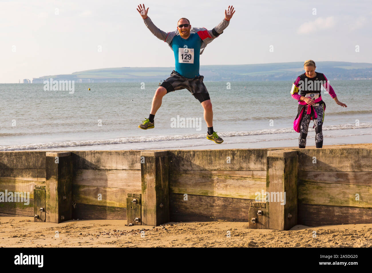 Bournemouth, Dorset, UK. 20th October 2019. Participants take part in ...