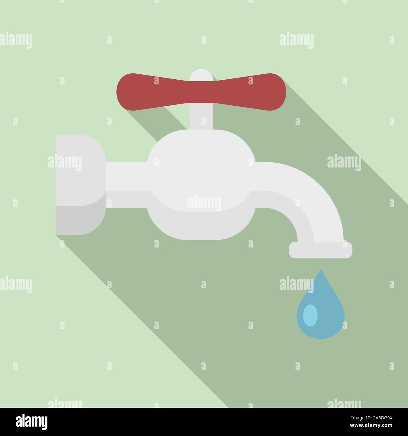 Broken tap Stock Vector Images - Alamy