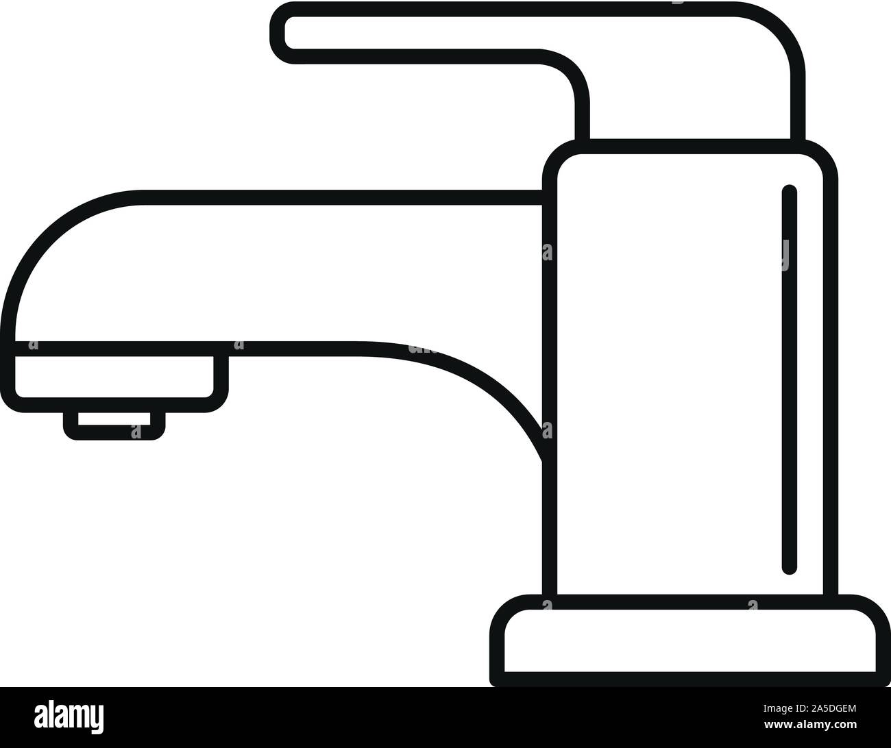 Kitchen faucet icon. Outline kitchen faucet vector icon for web design ...