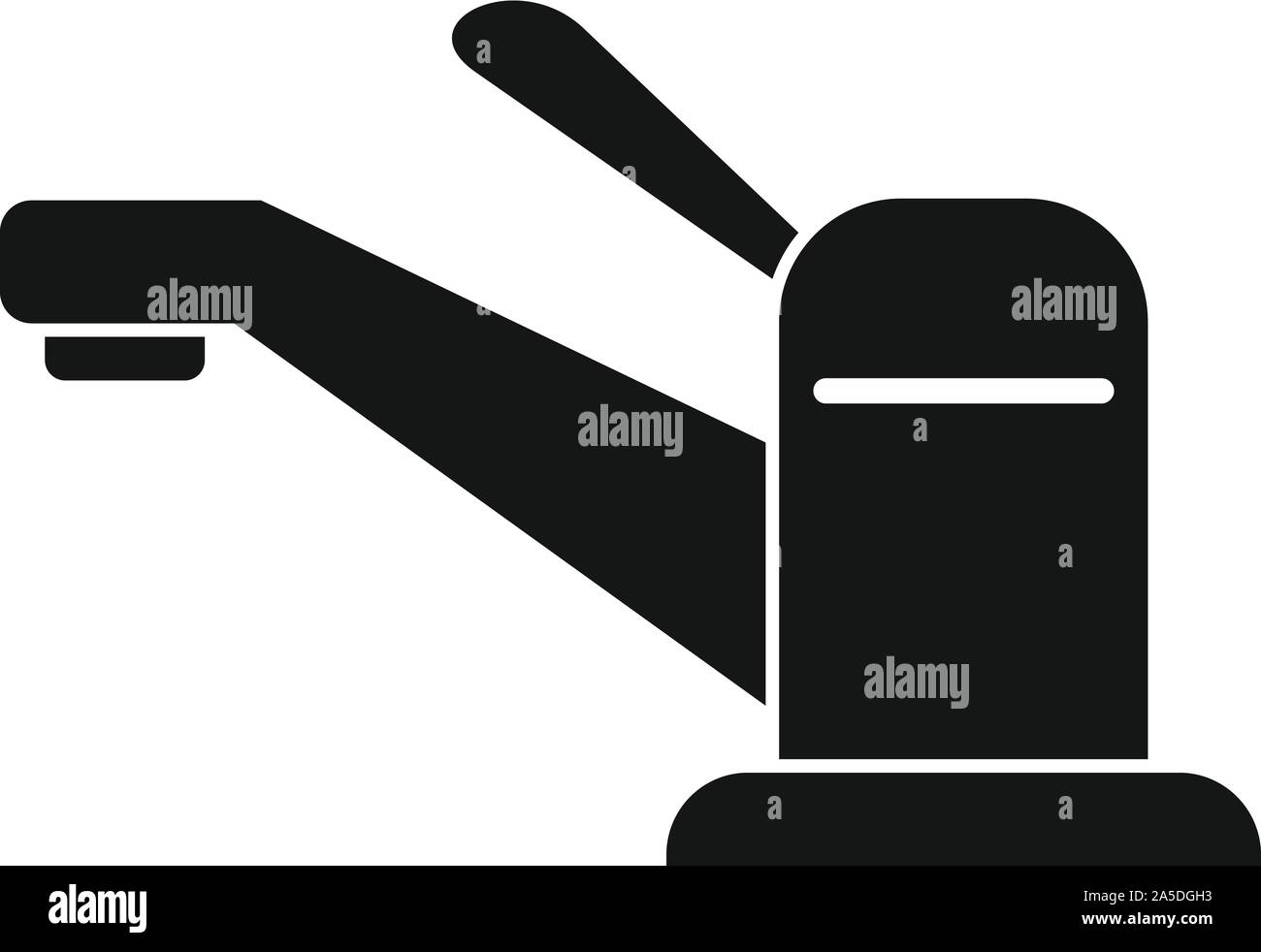 Sink faucet icon. Simple illustration of sink faucet vector icon for ...