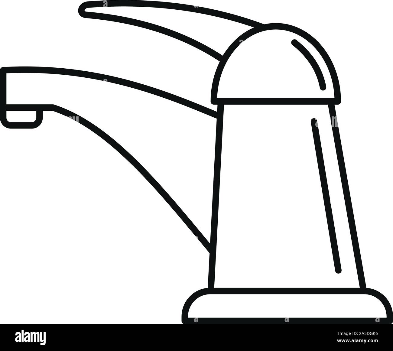 Clean water tap icon. Outline clean water tap vector icon for web ...
