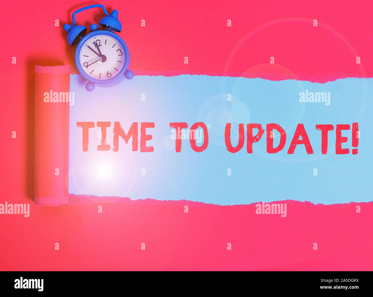 Conceptual hand writing showing Time To Update. Concept meaning this right moment to make ...