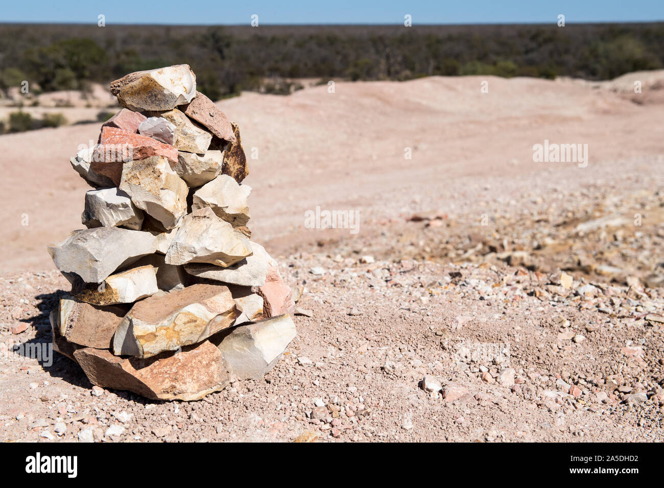 Ground conditions - Lightning Ridge, New South Wales, Australia Stock ...