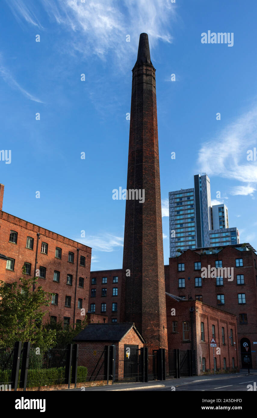 Old cotton mill chimney hi-res stock photography and images - Alamy