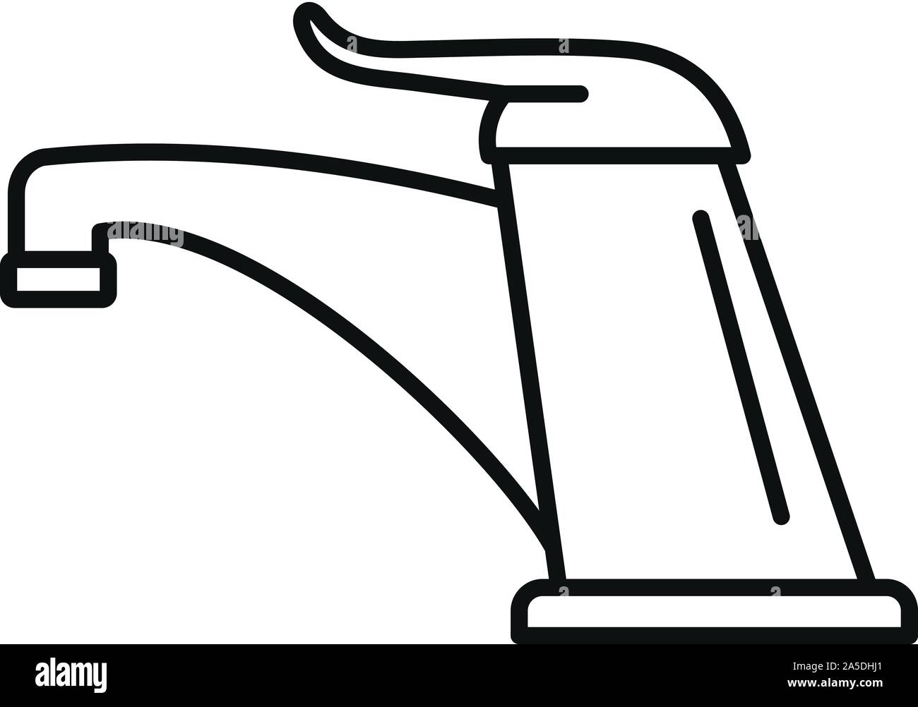 Home water tap icon. Outline home water tap vector icon for web design ...