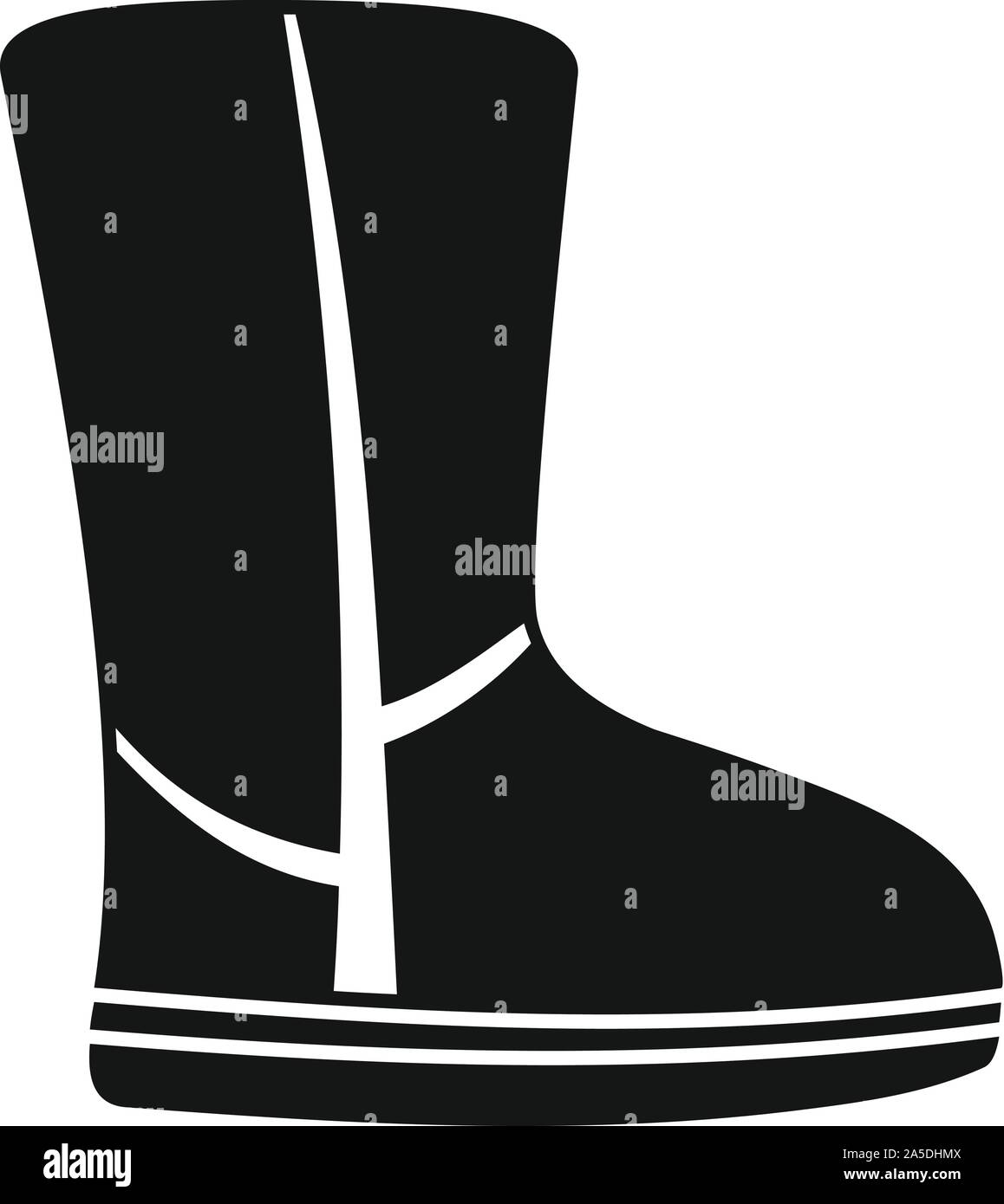 Ugg boot icon. Simple illustration of ugg boot vector icon for web ...