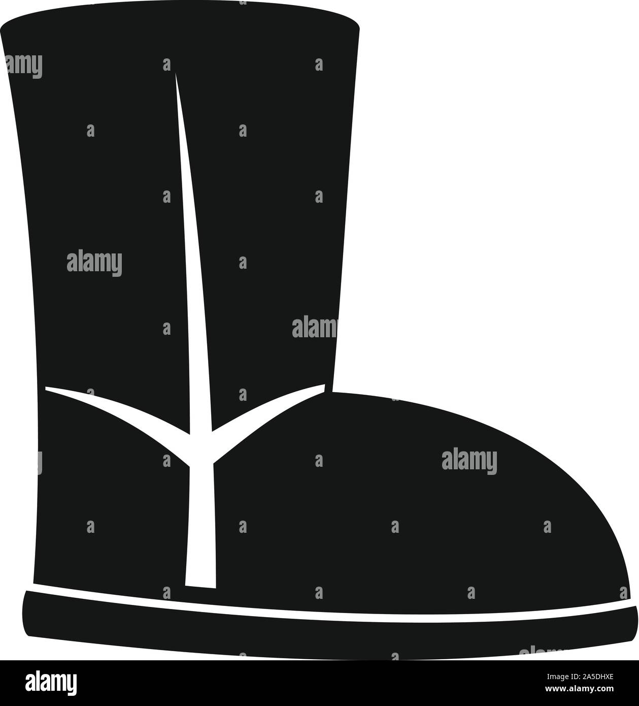 Retro ugg boot icon. Simple illustration of retro ugg boot vector icon ...