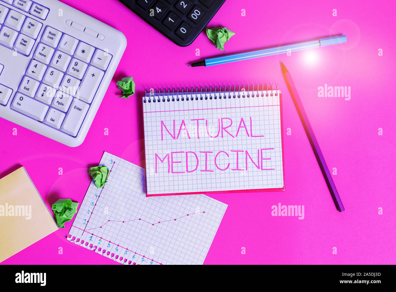 Handwriting text writing Natural Medicine. Conceptual photo any of ...