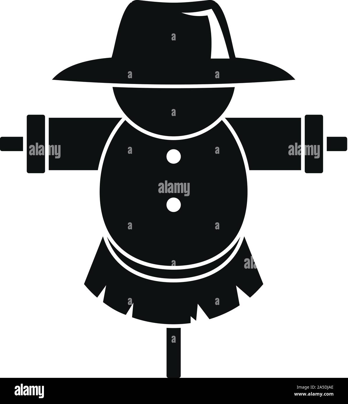 Decoration scarecrow icon. Simple illustration of decoration scarecrow ...