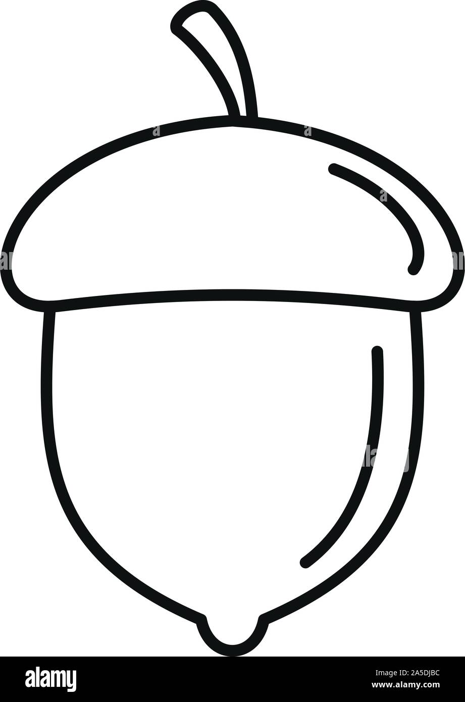 Acorn nut icon. Outline acorn nut vector icon for web design isolated ... Acorn nut icon. Outline acorn nut vector icon for web design isolated ...