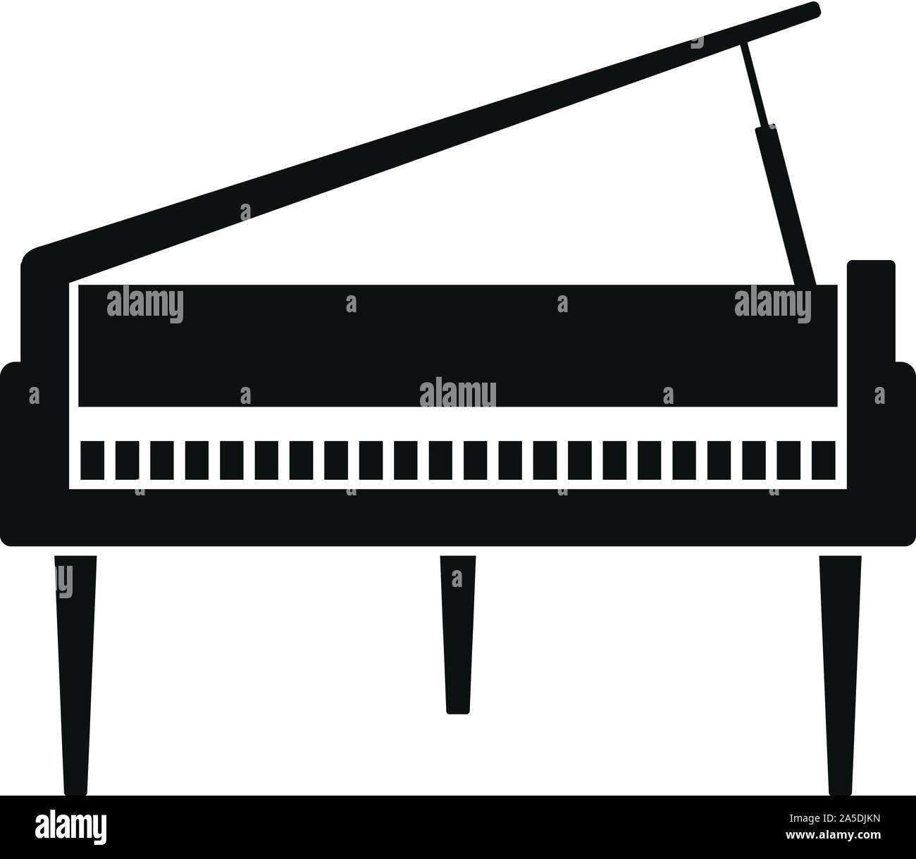 Grand piano icon. Simple illustration of grand piano vector icon for ...