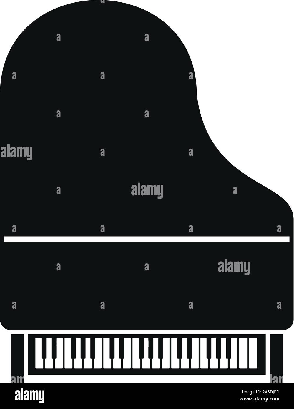 New grand piano icon. Simple illustration of new grand piano vector ...
