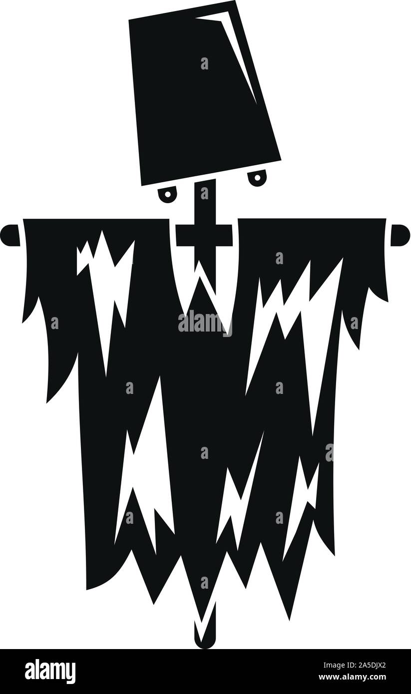 Scarecrow icon. Simple illustration of scarecrow vector icon for web ...
