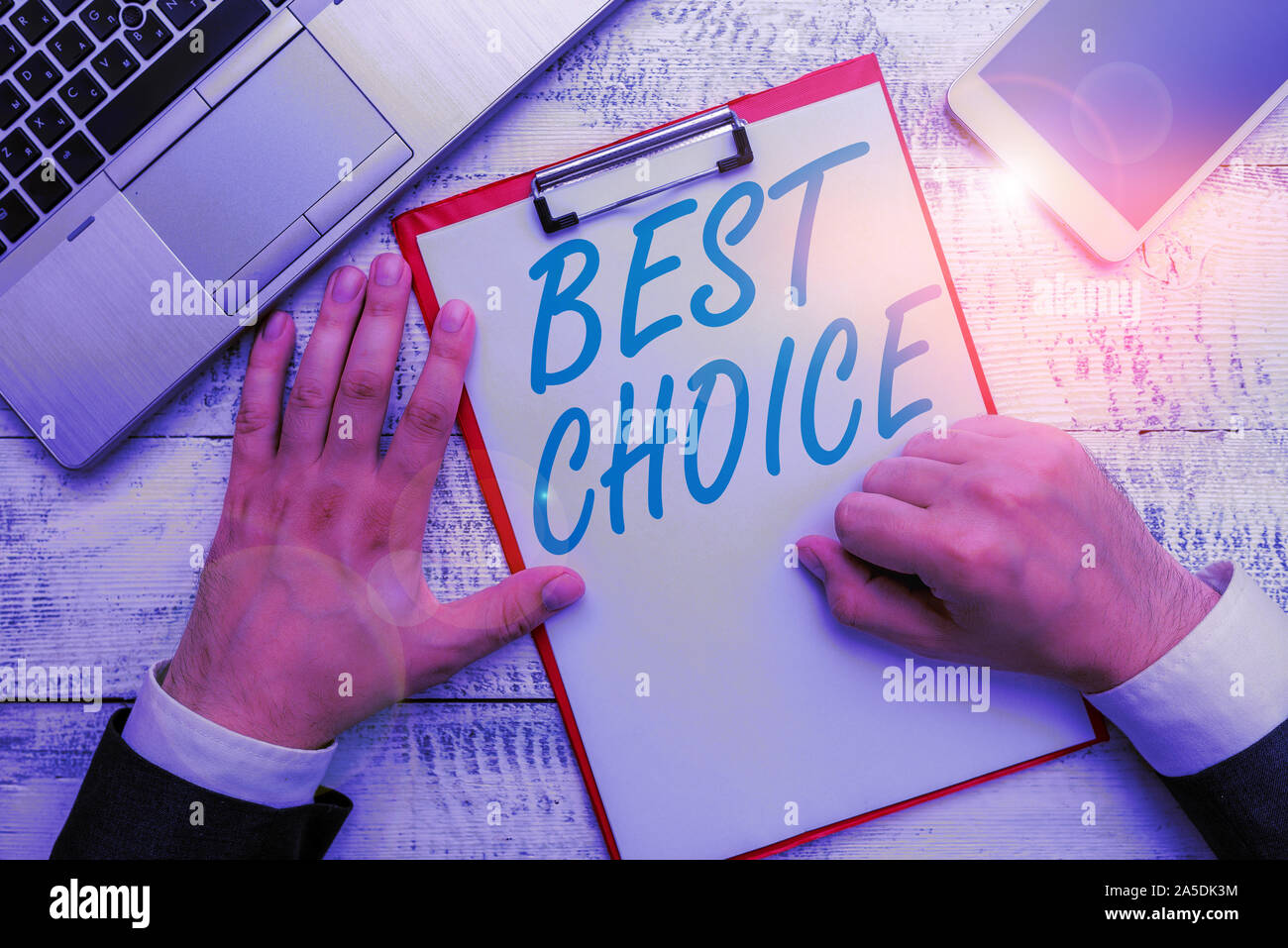 Conceptual hand writing showing Best Choice. Concept meaning act of ...