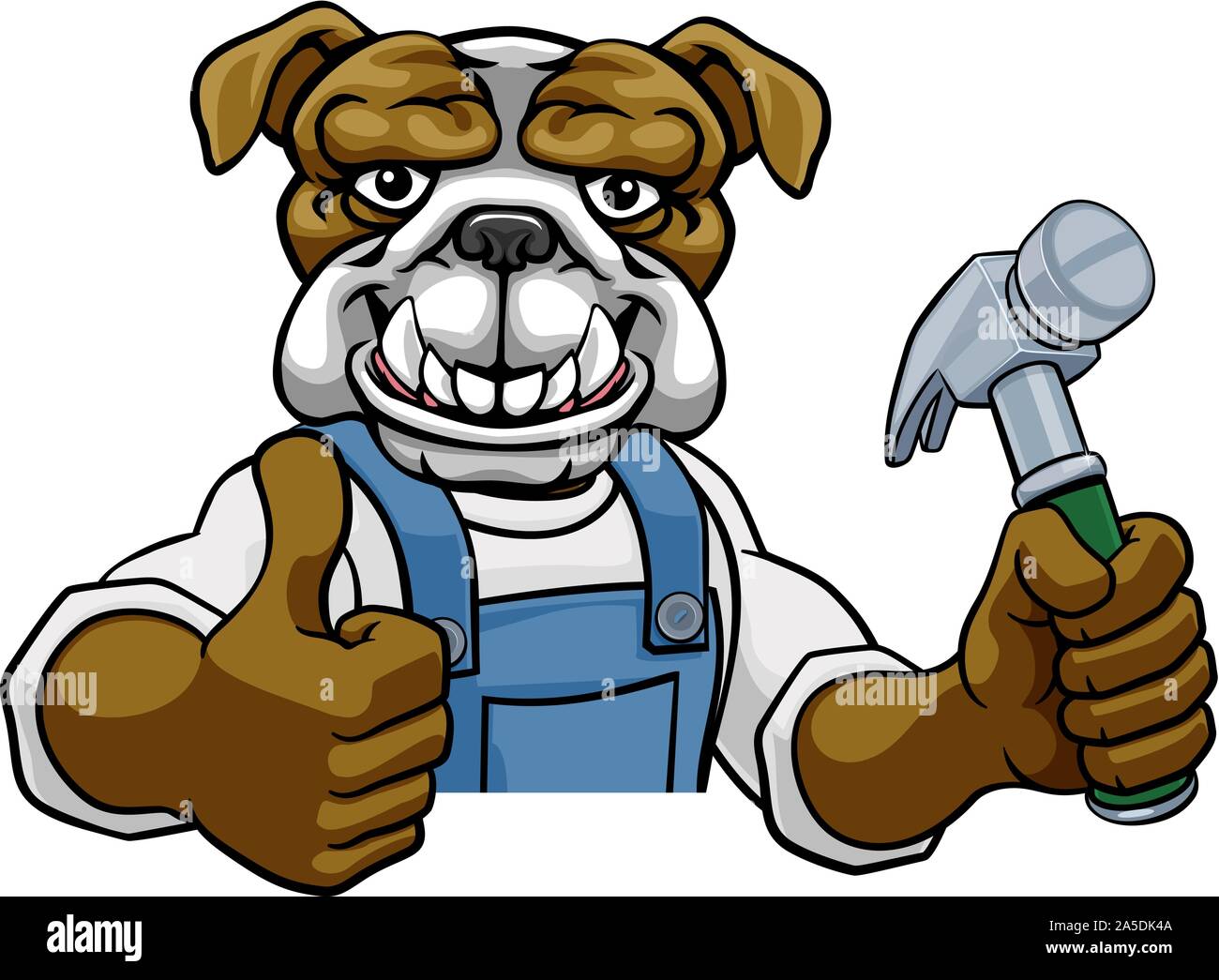 Vector illustration cartoon dog holding hi-res stock photography and ...