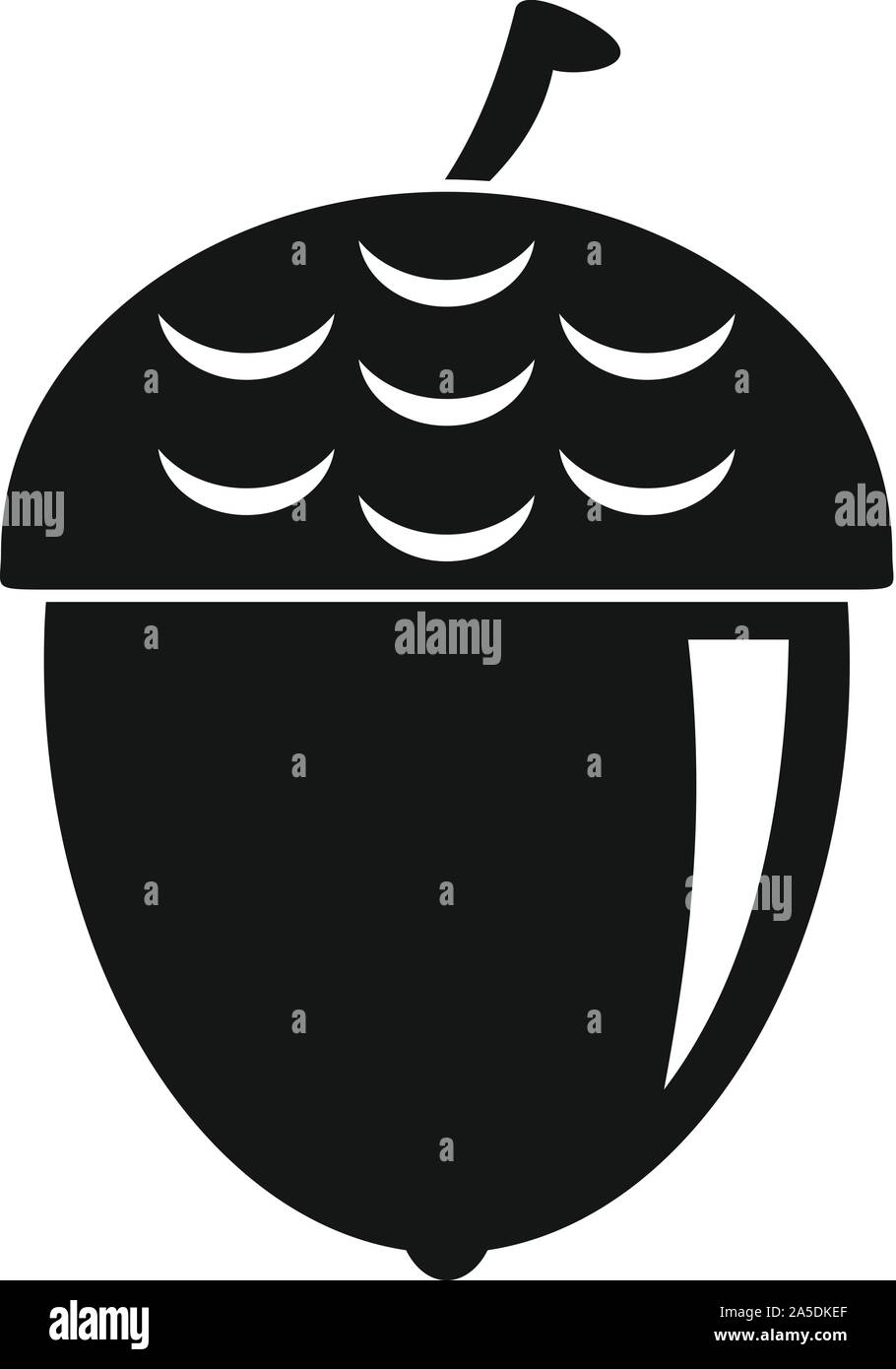 Tree acorn icon. Simple illustration of tree acorn vector icon for web ...