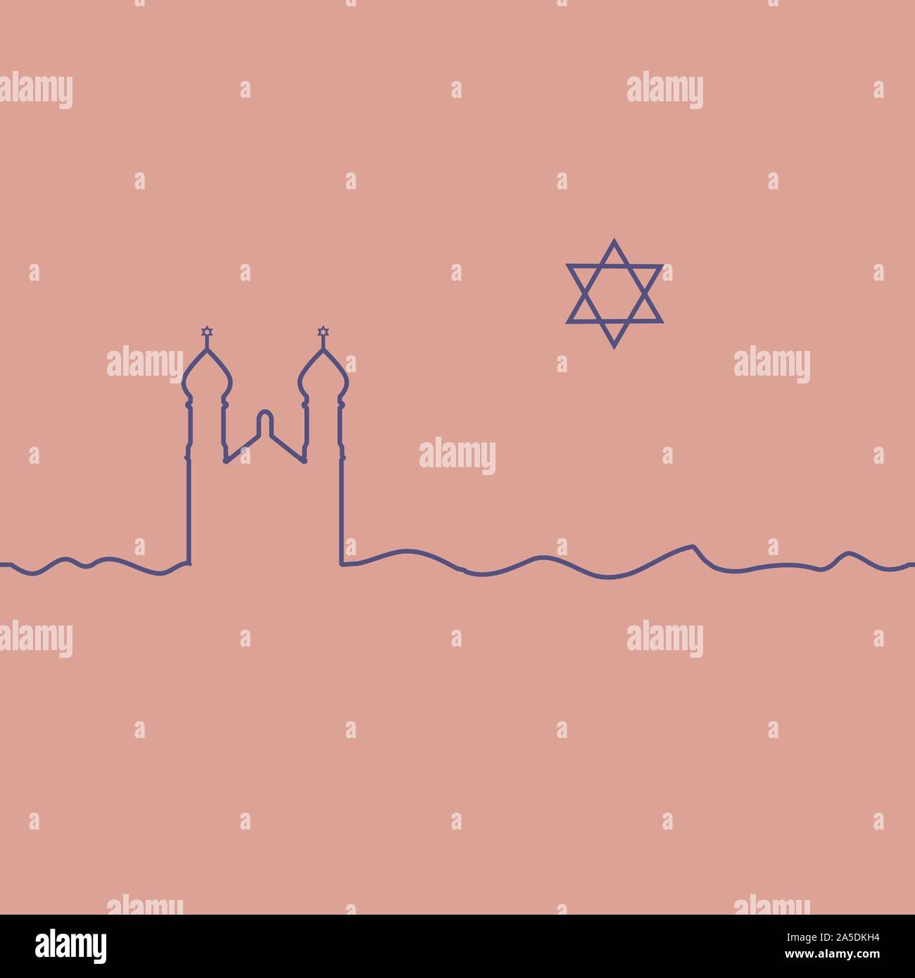 Synagogue worship Stock Vector Images - Alamy